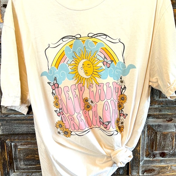 Comfort Colors | Tops | Nwot Cotton Colors Graphic Tee Keep Calm Hilly ...